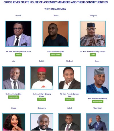 Cross River State House of Assembly Members and their Constituencies ...